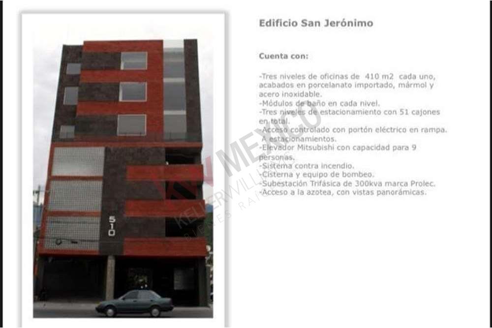 RENTA DE EDIFICIO EN MONTERREY NL SEC SANJERONIMO